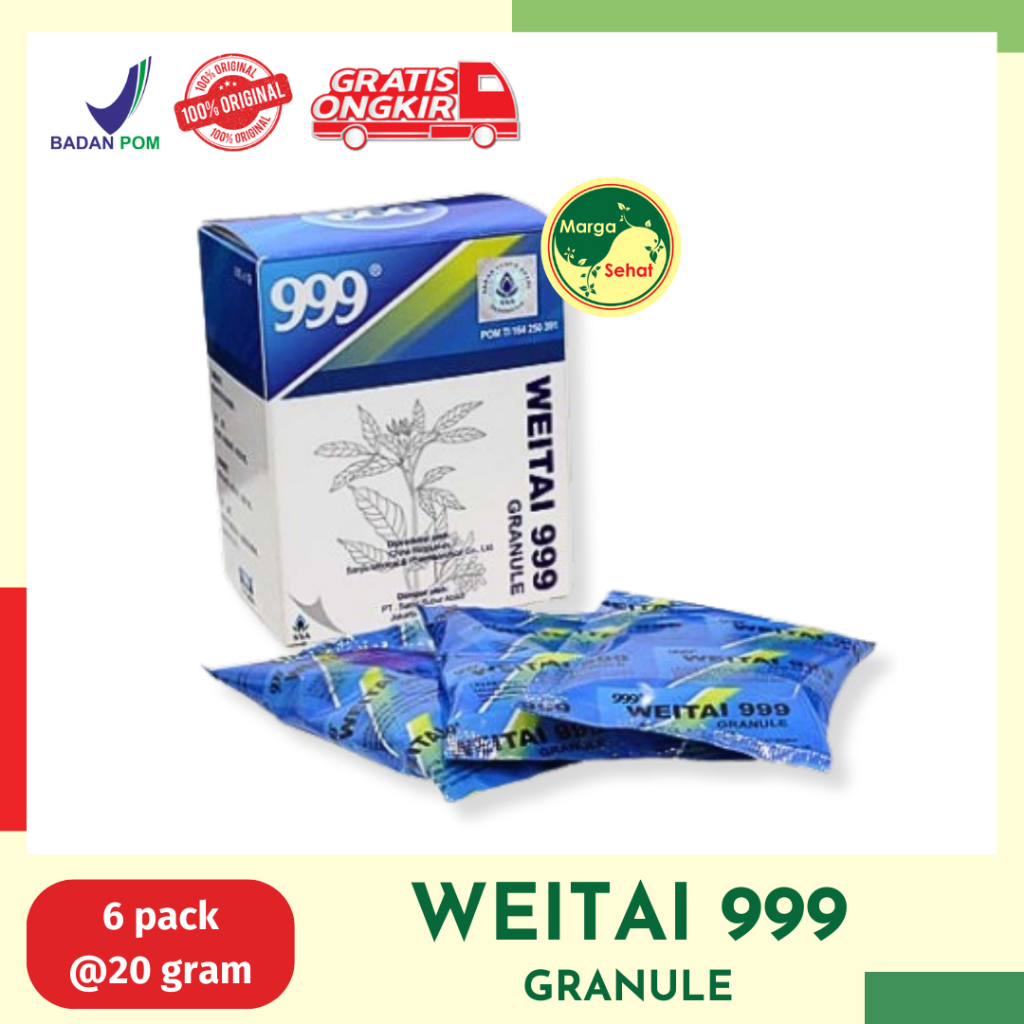 Jual WEITAI 999 GRANULE / OBAT MAAG / NYERI LAMBUNG / KESEHATAN PENCERNAAN / GERD / MUAL ...