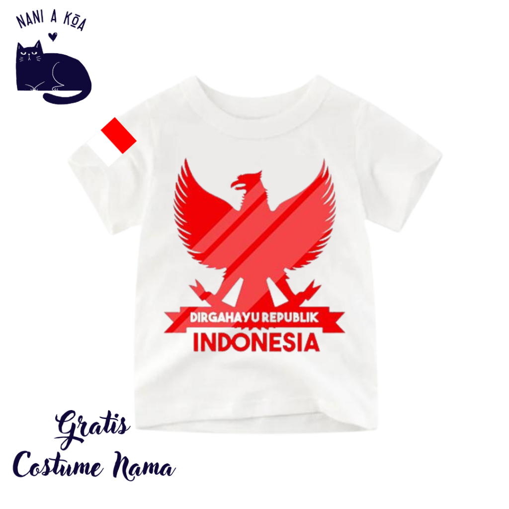 Jual Ryusan Baju Kaos Anak Custom Nama Combed 30s Garuda Indonesia 5 Untuk Harian dan Hadiah ...