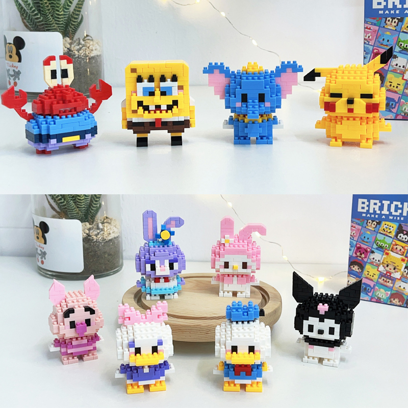 Jual Mainan Balok Susun BRICK MINI / Block Kartun Toy Brick Karakter ...