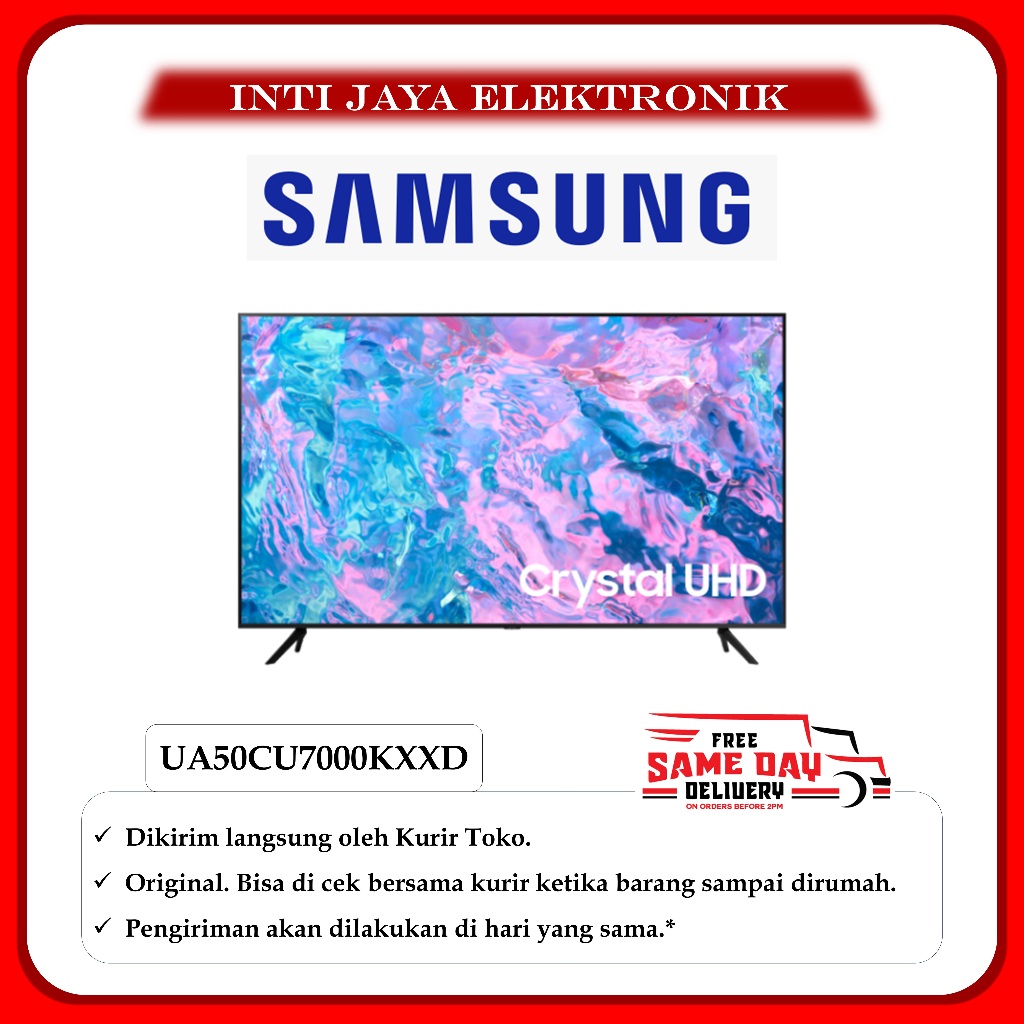 Jual TV SAMSUNG CRYSTAL UHD 4K SMART DIGITAL TV 50 INCH UA50CU7000KXXD ...