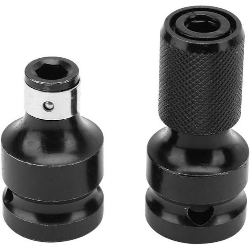 Jual Adapter impact driver hex socket 1/2 square to 1/4 hex female ...