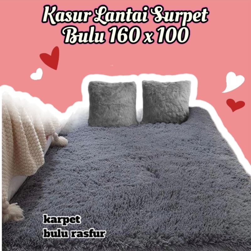 Jual KASUR KARPET BULU UK 160X100 | SURPET | KARPET LANTAI Dalam ...