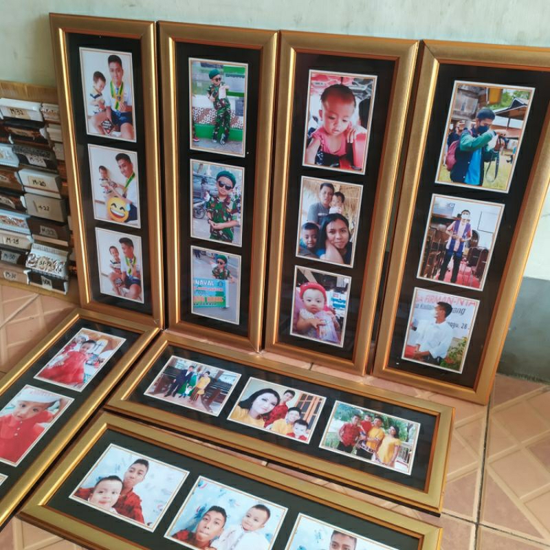 Jual Paling Laris Bingkai Model Susun 3 Gratis Cetak Foto | Shopee ...