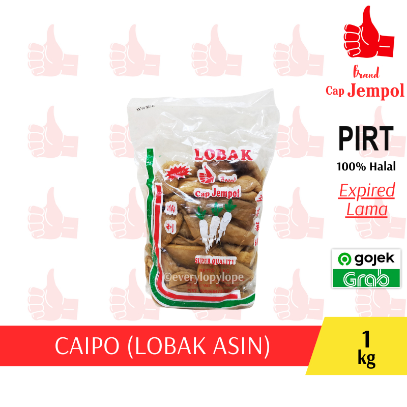 Jual CAP JEMPOL Lobak Asin Caipo Chaipo 1kg | Shopee Indonesia