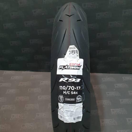 Jual Ban Corsa Platinum R93 Ukuran 110/70-17 Tubeles Pembuatan 2024 ...