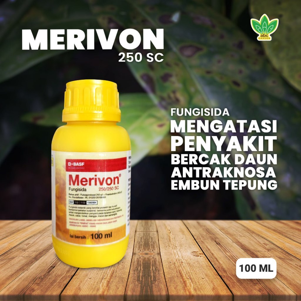 Jual [100ml] Merivon 250/250SC - Fungisida Untuk Mengatasi Bercak Pada ...