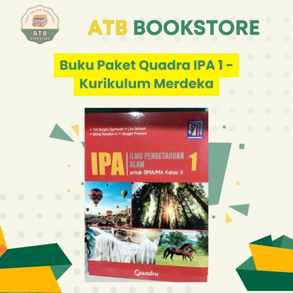 Jual Buku Ilmu Pengetahuan Alam (IPA) Kelas 10 SMA/MA Kurikulum Merdeka ...