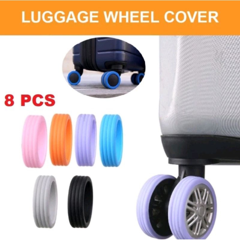 Jual [ACC] Universal Silikon Pelindung Roda Koper Luggage Trolley Wheel ...