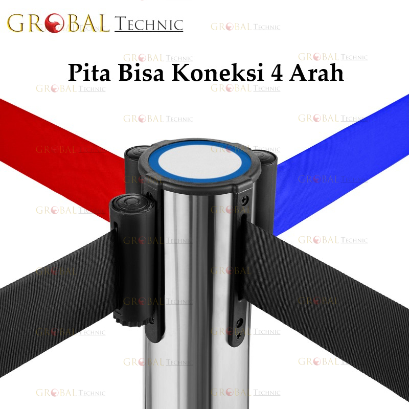 Jual Standing Barrier Queue Line / Tiang Antrian Stainless Penghalang ...