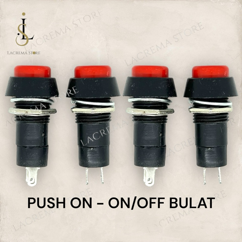 Jual SAKLAR PUSH ON BULAT PUSH ON OFF BULAT SWITCH ON KOTAK SWITCH ON ...
