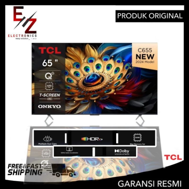 Jual TCL 65C655 GOOGLE TV 65 INCH - LED UHD 4K -TCL QLED PRO - 65C655 - DOLBY ATMOS - DOLBY ...