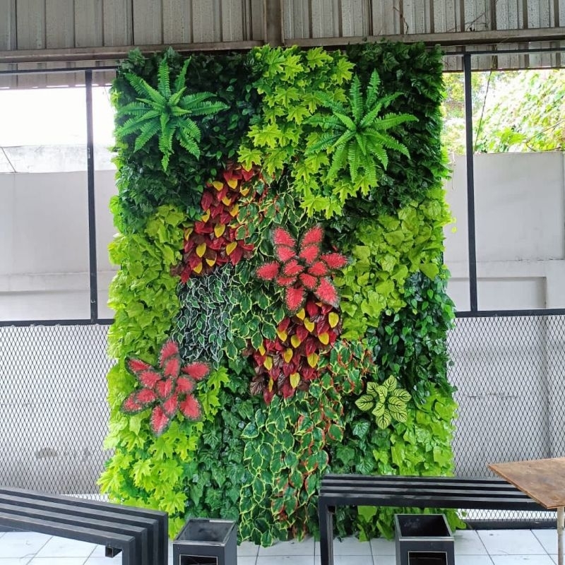 Jual Vertikal Garden Sintetis - Dekorasi Tanaman Palsu Bisa Outdoor Dan ...
