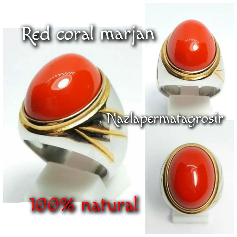 Jual NATURAL RED CORAL MARJAN GARANSI BATU ALAM | Shopee Indonesia