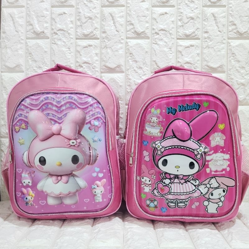 Jual TAS RANSEL ANAK PEREMPUAN TK SD TIMBUL 3D LED GLOSY | Shopee Indonesia