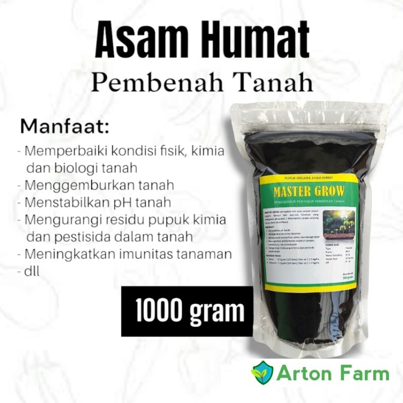 Jual Asam Humat 90% Pupuk Organik Pembenah Tanah 1 Kg Master Grow Humic Acid | Shopee Indonesia