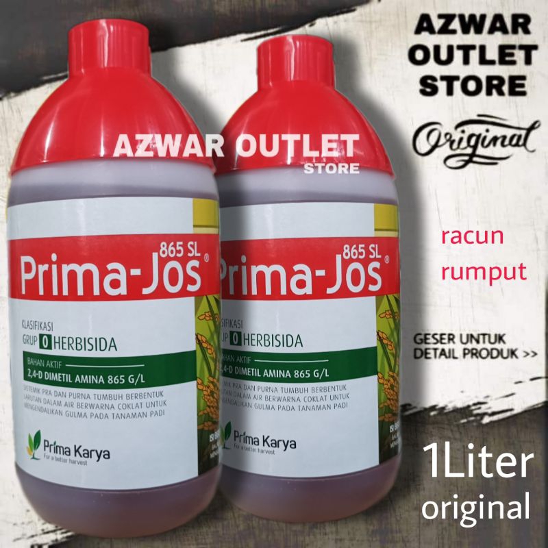 Jual Herbisida Prima Jos 865SL 1Liter | Dimetil Amina | Racun rumput ...
