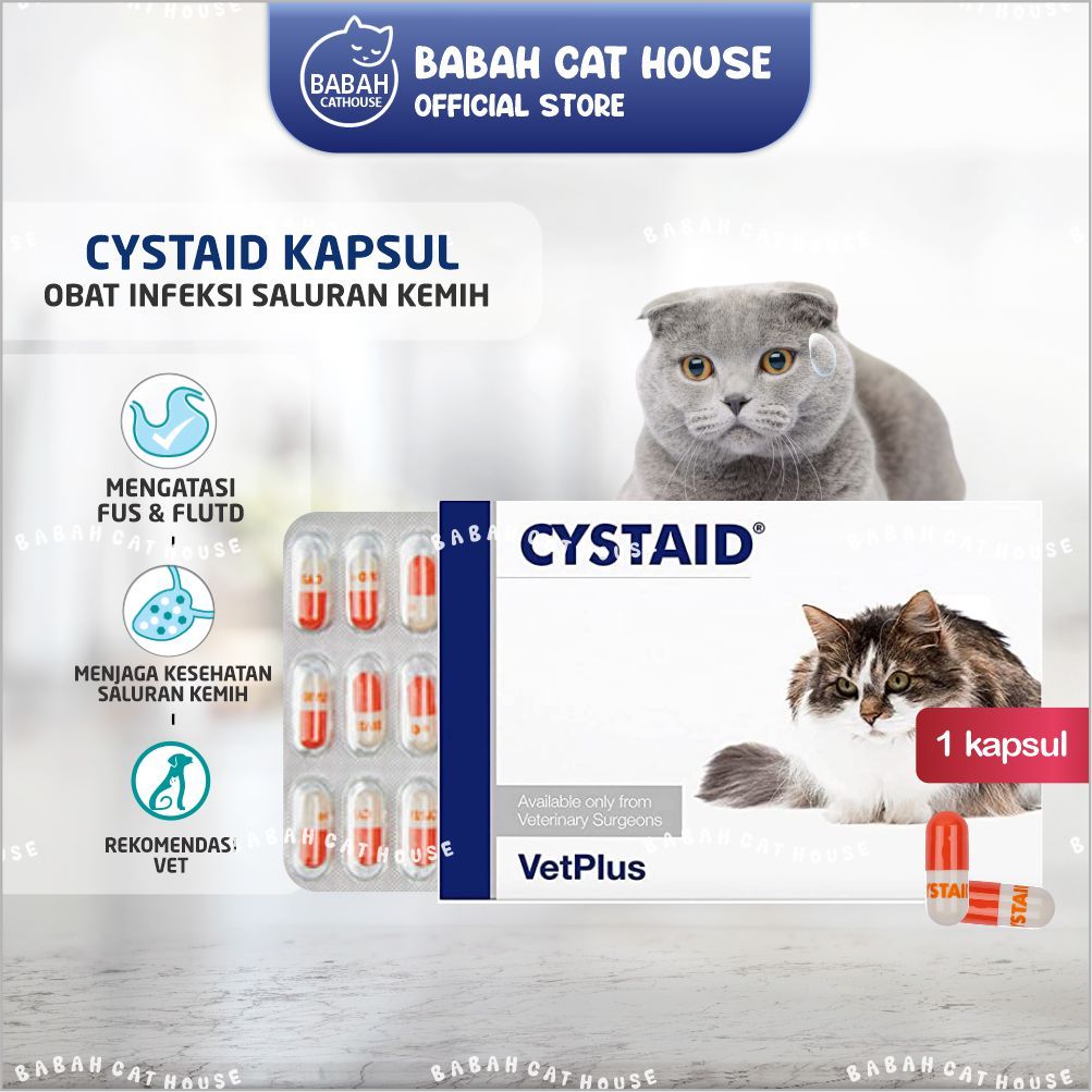 Jual CYSTAID PLUS CAT Urinary Obat Kucing Infeksi Saluran Kemih Kencing ...