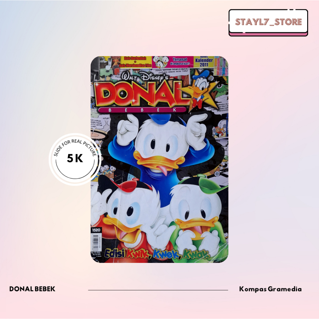 Jual Donal Bebek Edisi Kwik Kwek Kwak (Buku Novel Komik Bekas Preloved) | Shopee Indonesia