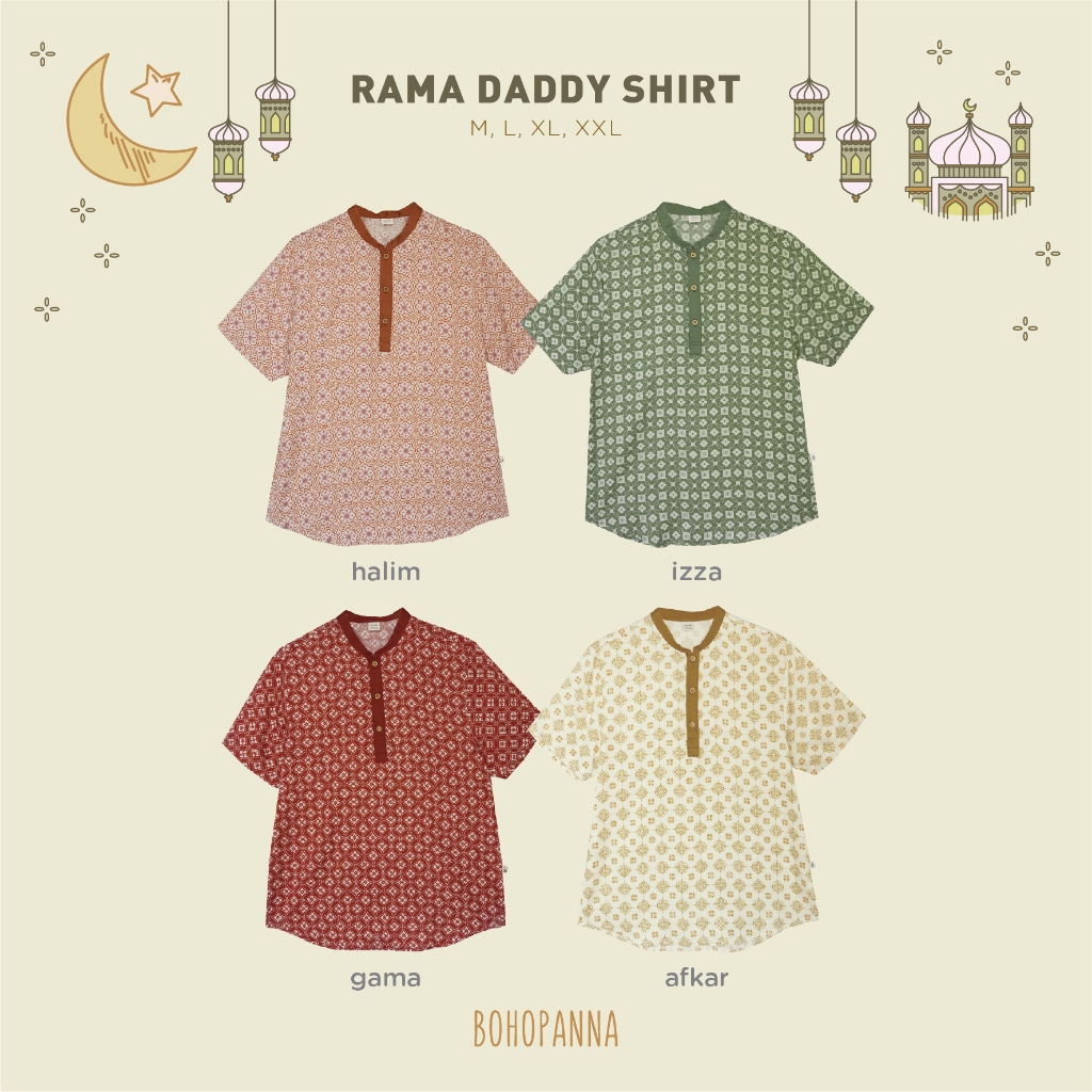 Jual BOHOPANNA - RAYA COLLECTION - RAMA DADDY SHIRT - Baju Muslim Pria ...