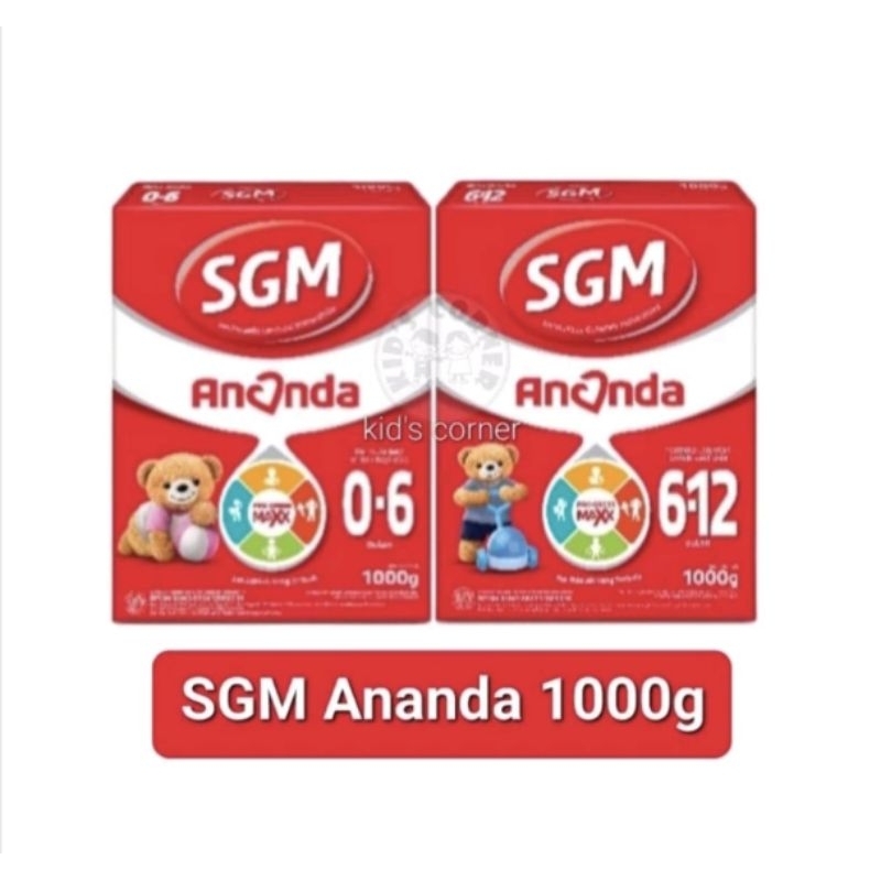Jual SGM Ananda 0-6 Bulan 1000gr & SGM Ananda 6-12 Bulan 1000gr ...