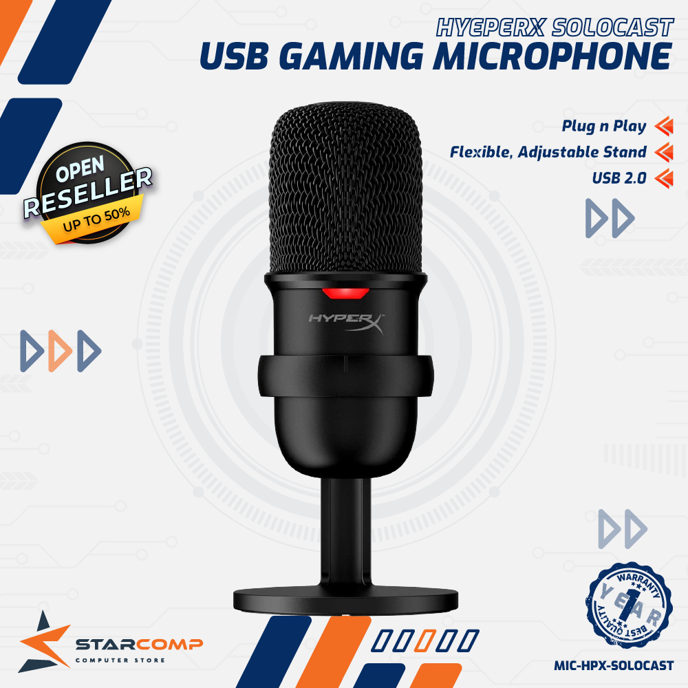 Jual HyperX SoloCast USB Gaming Microphone Solo Cast Hyper X Solocast ...