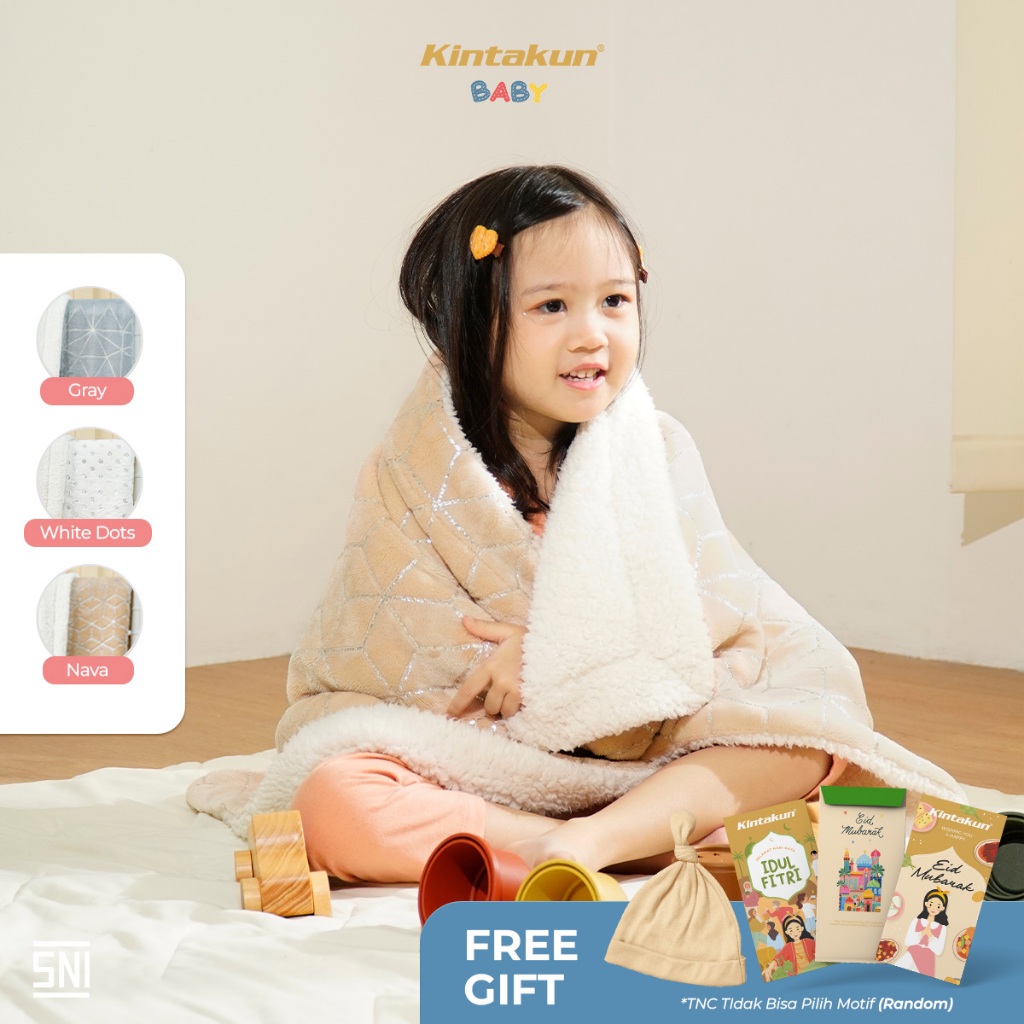 Jual KINTAKUN BABY Sherpa Foil Selimut Bayi Bulu Halus Tebal Kado ...