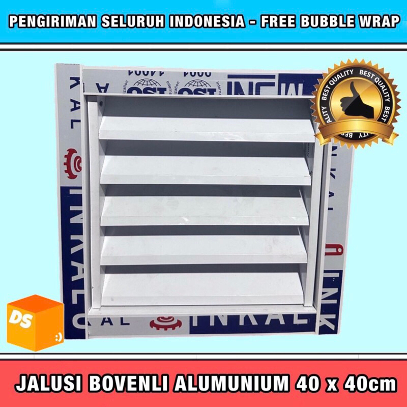 Jual JALUSI ALUMNIUM 40 x 40cm (KUSEN 4") - PENGIRIMAN SELURUH ...