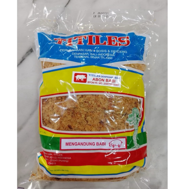 Jual ABON BABI TITILES 500GR ORIGINAL TITILES BALI | Shopee Indonesia