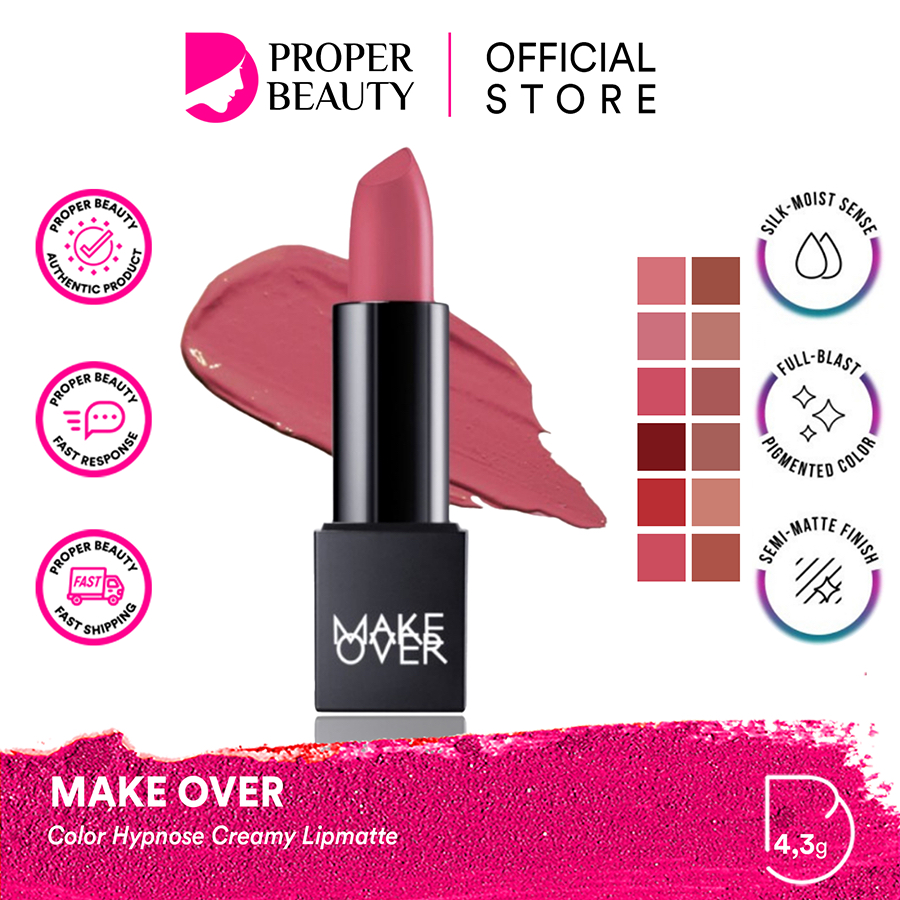 Jual MAKE OVER Color Hypnose Creamy Lipmatte Indonesia / Lipstick 4.3g ...