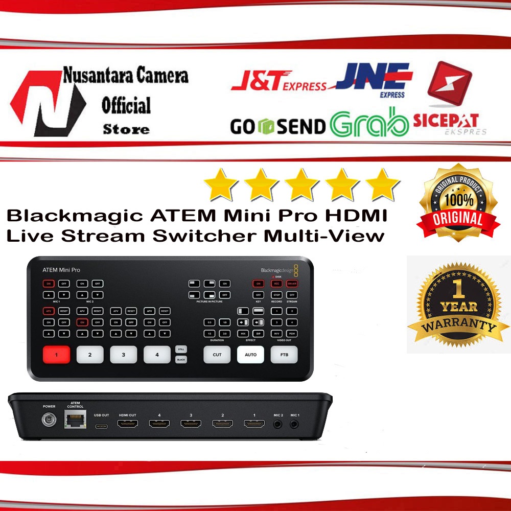 Jual Blackmagic ATEM Mini Pro HDMI Live Stream Switcher Multi-View. | Shopee Indonesia