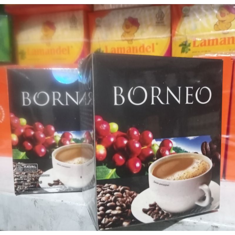 Jual Kopi Herbal Kopi BORNEO isi 5 sachet 125 gram | Shopee Indonesia