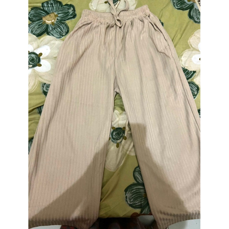 Jual WTS KULOT HIGHWAIST KNIT PREMIUM TEBAL WARNA CREAM WANITA CELANA ...