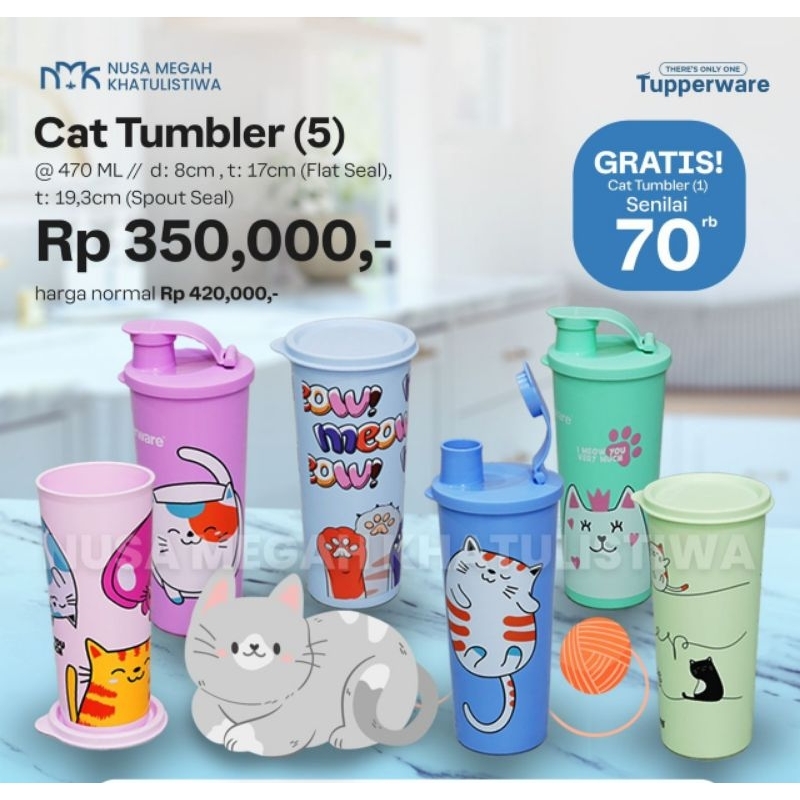 Jual Cat Tumler Tupperware 1 pcs(6 warna) | Shopee Indonesia