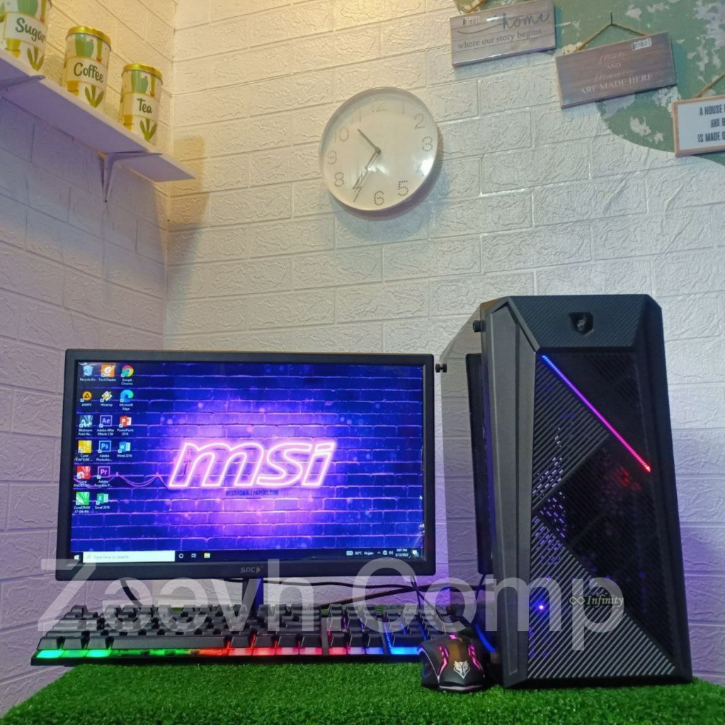 Jual Pc Gaming Core i7 - Ram 16Gb - VGa 2Gb - SSD 256 - Monitor Fullset Cpu Editing Desain Game ...