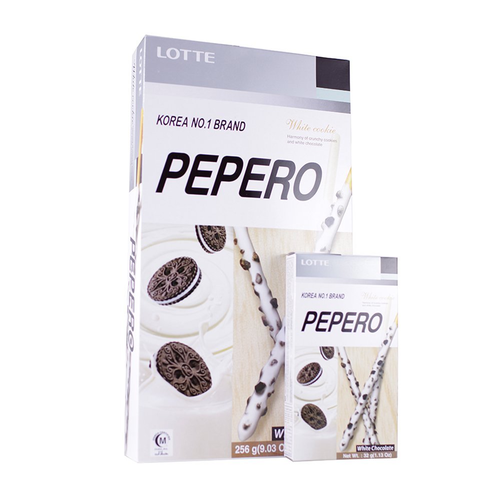 Jual Lotte White Cookis Pepero - Biskuit Stik Salut Cokelat Putih 256gr ...