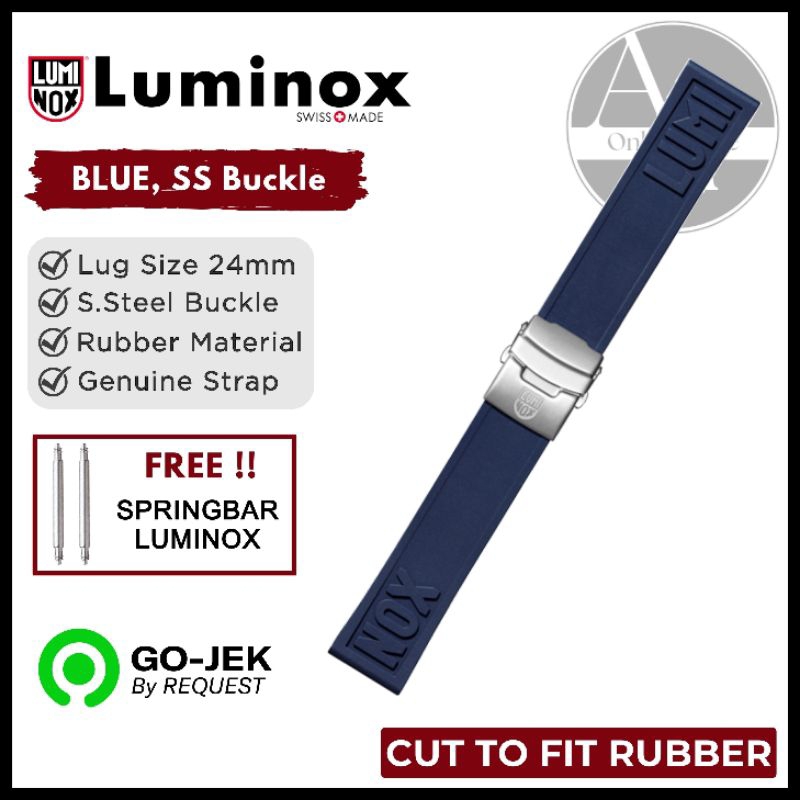 Jual Tali Jam Luminox / Rubber Strap Luminox 24mm Cut To Fit - EPDM ...