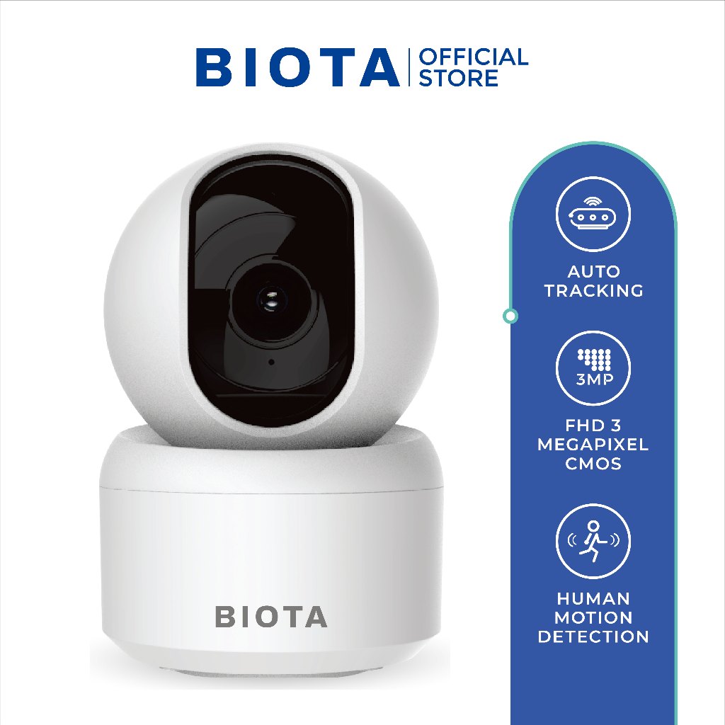 Jual BIOTA Smart Camera Indoor PTZ - Camera CCTV Wi-Fi IOT | Shopee ...