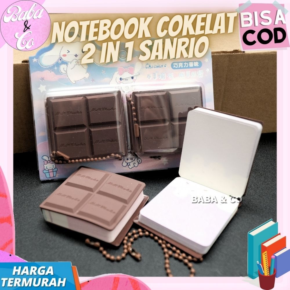 Jual BUKU NOTEBOOK COKELAT SANRIO 2 IN 1 MINI BUKU COKELAT SANRIO 2 IN ...