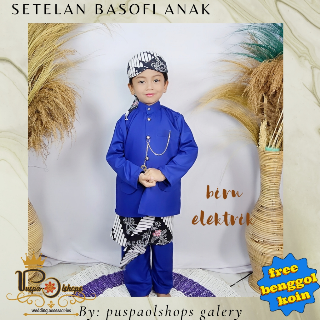 Jual Basofi anak laki laki baju adat jawa anak | Shopee Indonesia