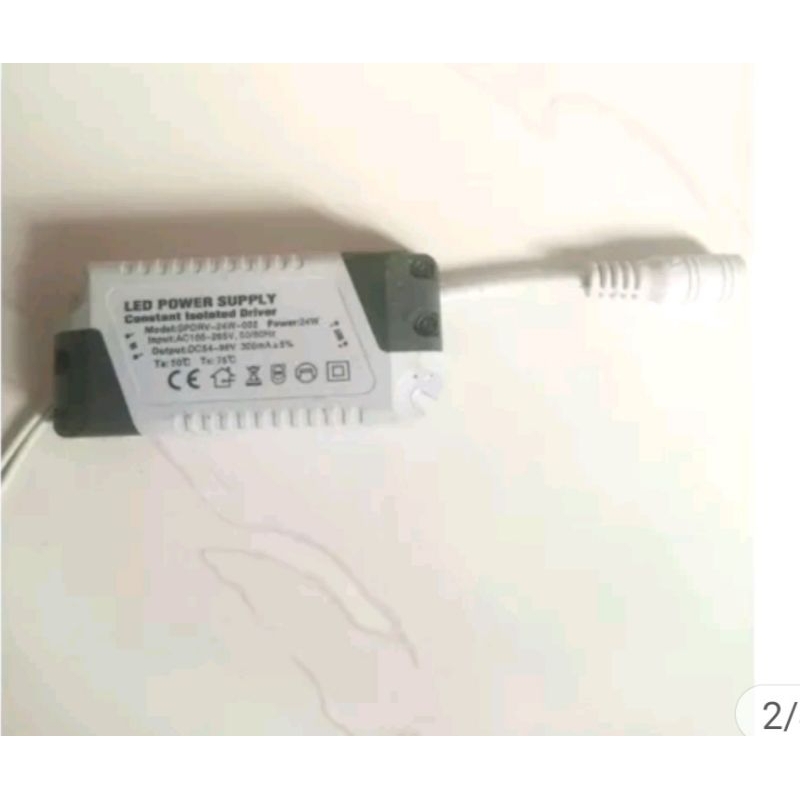 Jual Driver Led Adaptor Lampu strip Panel downlight 24 watt Power ...