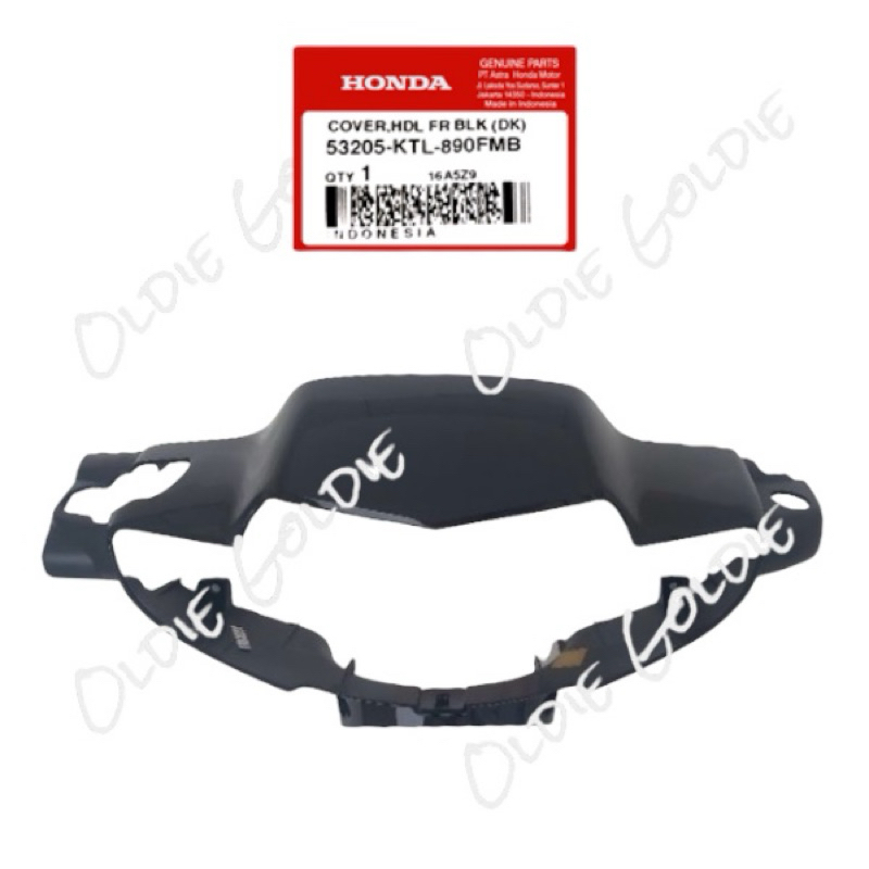 Jual 53205-KTL-890FMB Batok Lampu Depan Supra Fit New Cakram Hitam ...