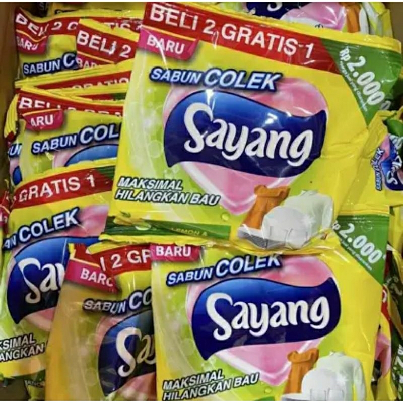 Jual [ 1 KARTON ] SABUN COLEK SAYANG 145gr 1 dus / karton isi 30pcs ...