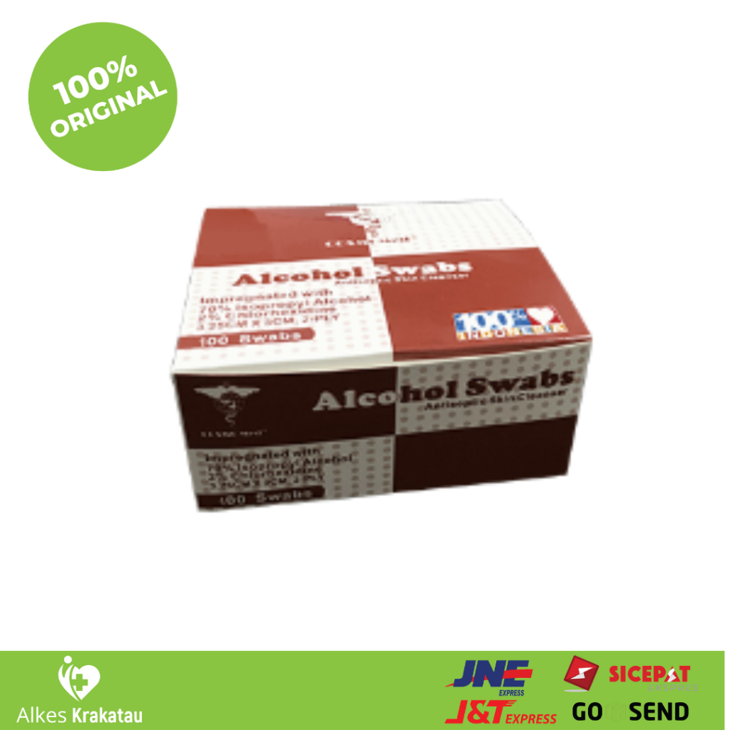 Jual Alkohol Swab Cosmomed Isi 100 Lembar | Shopee Indonesia