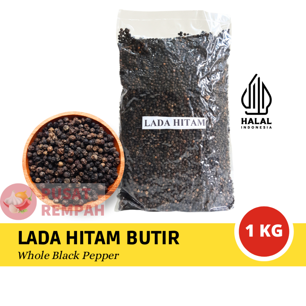 Jual Lada Hitam Butir 1Kg /Merica Hitam/ Bumbu Rempah | Shopee Indonesia