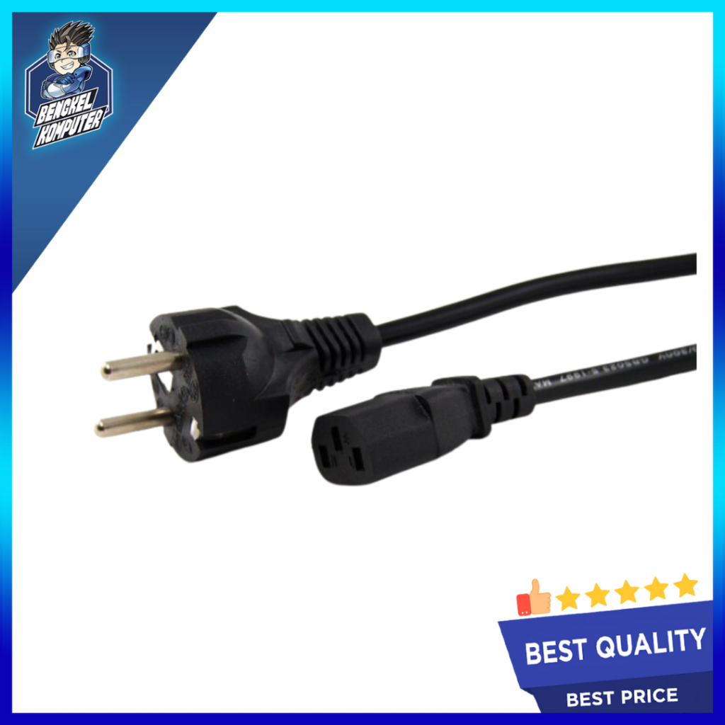 Jual KABEL POWER CPU HITAM HQ 1.5M | Shopee Indonesia
