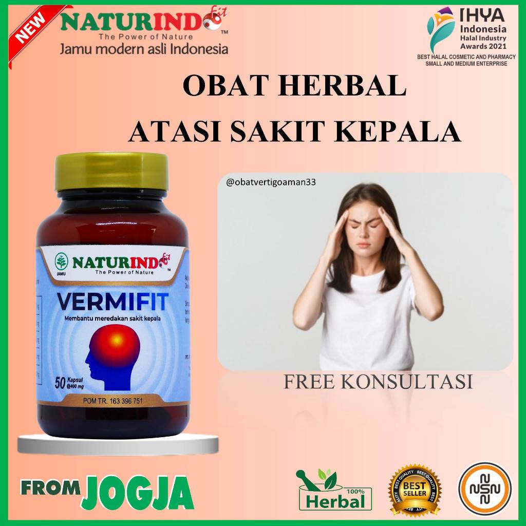 Jual Vermivit Naturindo Obat Sakit Kepala Belakang Menahun Herbal ...