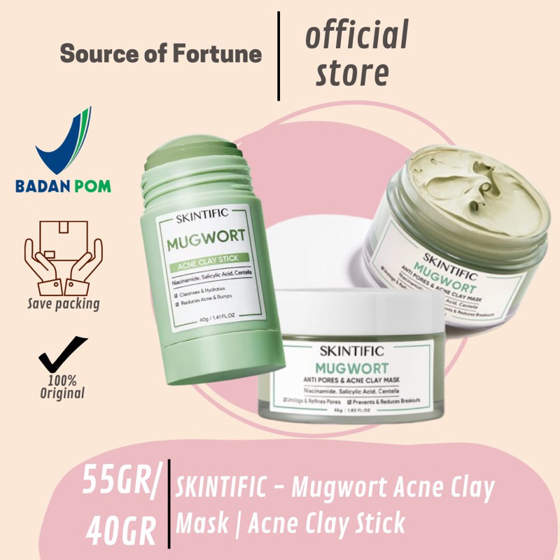 Jual Skintific Mugwort Anti Pores&Acne Clay Mask - Niacinamide Centella ...