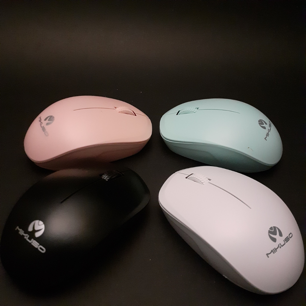 Jual MOUSE WIRELESS MIKUSO W080 2.4GHz // WARNA COLOR PASTEL ...