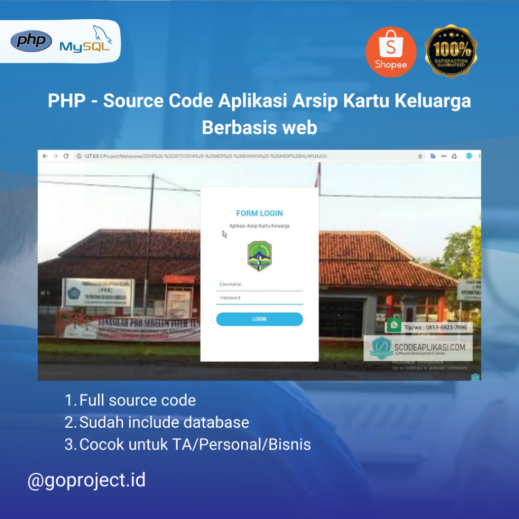Jual PHP - Source Code Aplikasi Arsip Kartu Keluarga Berbasis web | Shopee Indonesia