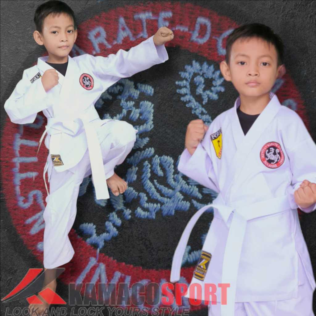 Jual Baju Karate Anak Satu Set Logo Bordir Forki Inkanas | Shopee Indonesia